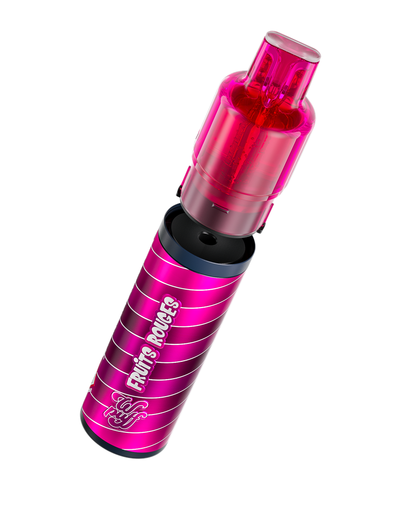 Wpuff Fusion - réservoir 2ml + flacon recharge 10ml - Fruits Rouges x10 ...